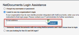 Using NetDocuments for the First Time - Windows Login - Legal Document Management Consultant