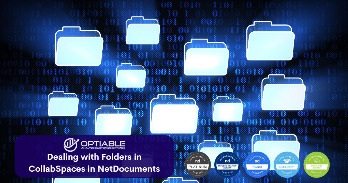 Dealing with Folders in CollabSpaces in NetDocuments | Optiable