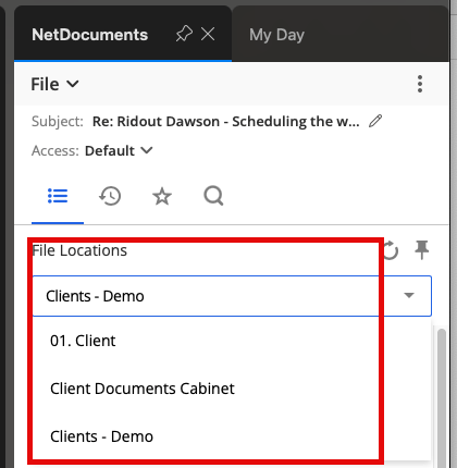 How to Save an Email to NetDocuments from Outlook on a Mac | Optiable