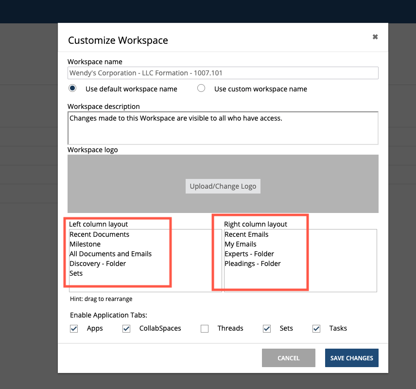 How to Organize the Items in Summary View in NetDocuments Workspaces ...